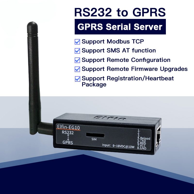 RS232 naar GPRS Seriële poort GSM Converter Module... – Vicedeal