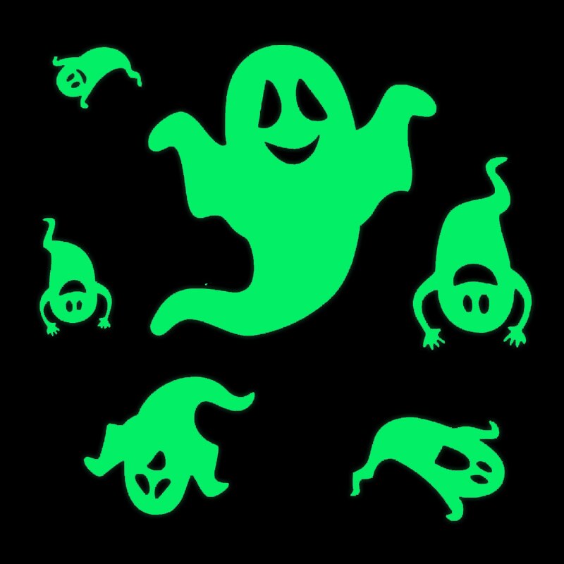 Halloween Luminous sticker Cat sticker monster eye... – Grandado