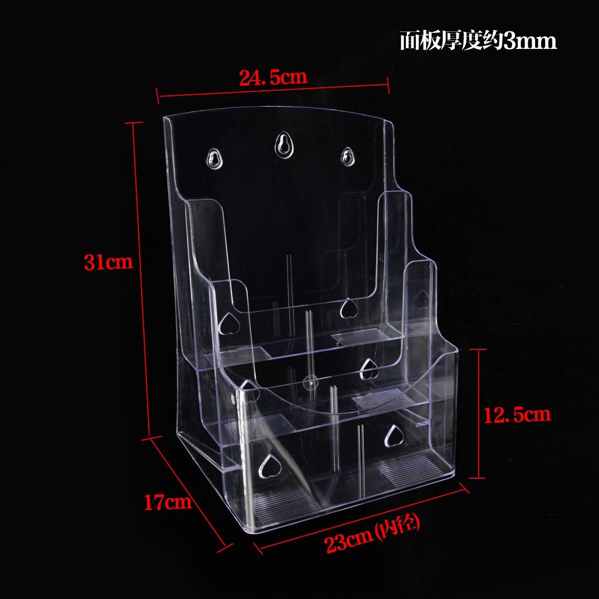 3 Tier Acryl Brochure Houder Kaarthouder Literatuu... – Vicedeal