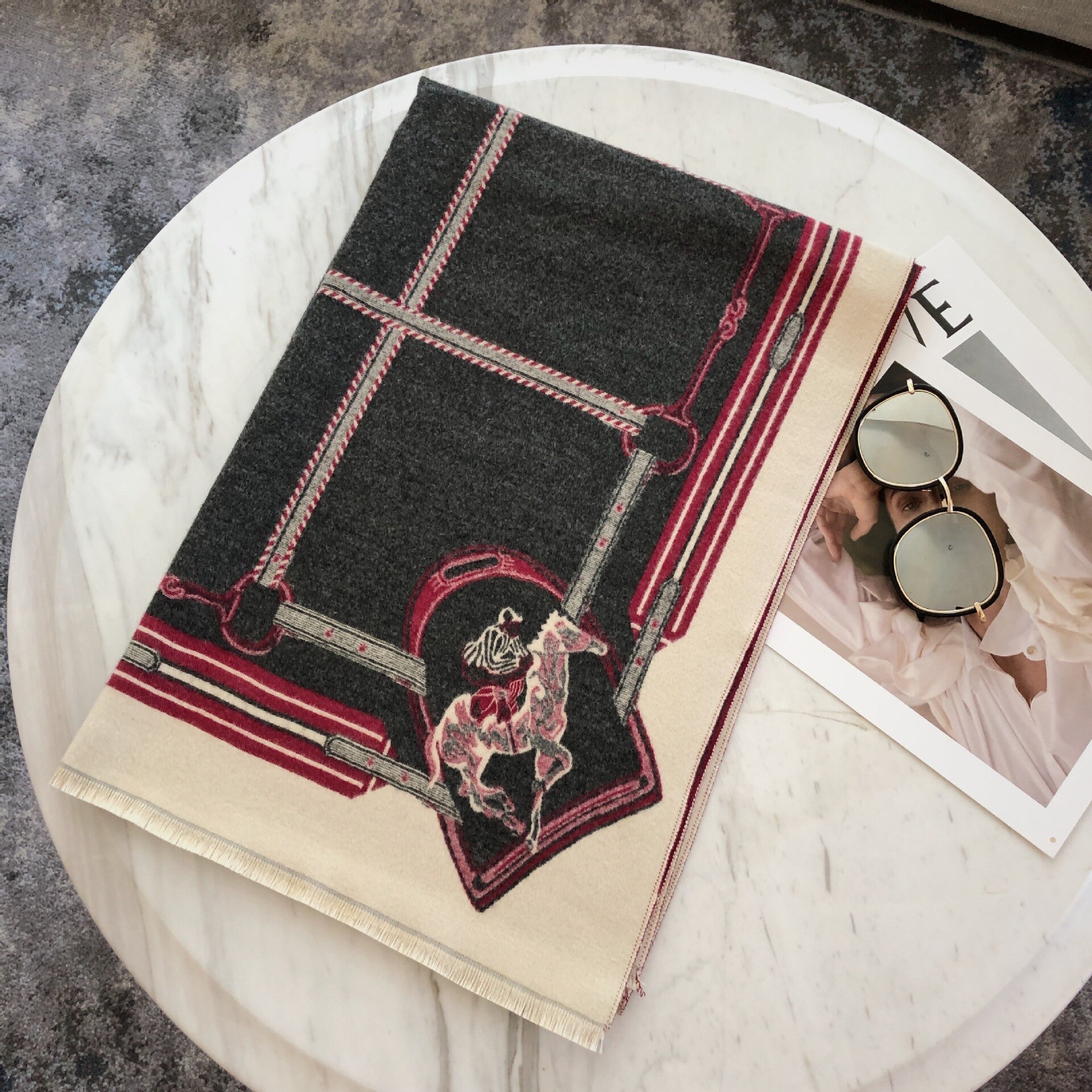 Dikke Vrouwen Sjaal Herfst Winter Brief Stijl Paar... – Grandado