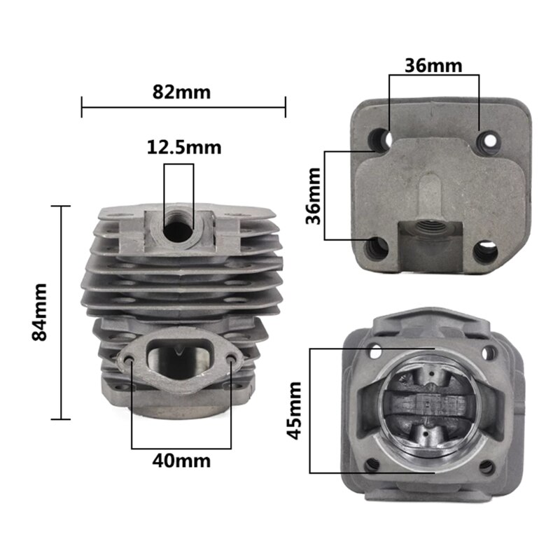 1 Set Diameter 45mm Chainsaw Cylinder and Piston S... – Grandado