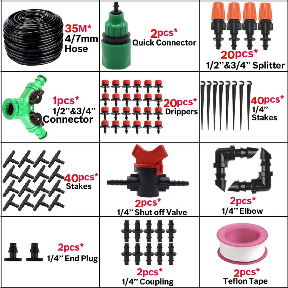Kesla 5-50M Tuin Micro Drip Irrigatie Systeem Drup... – Vicedeal