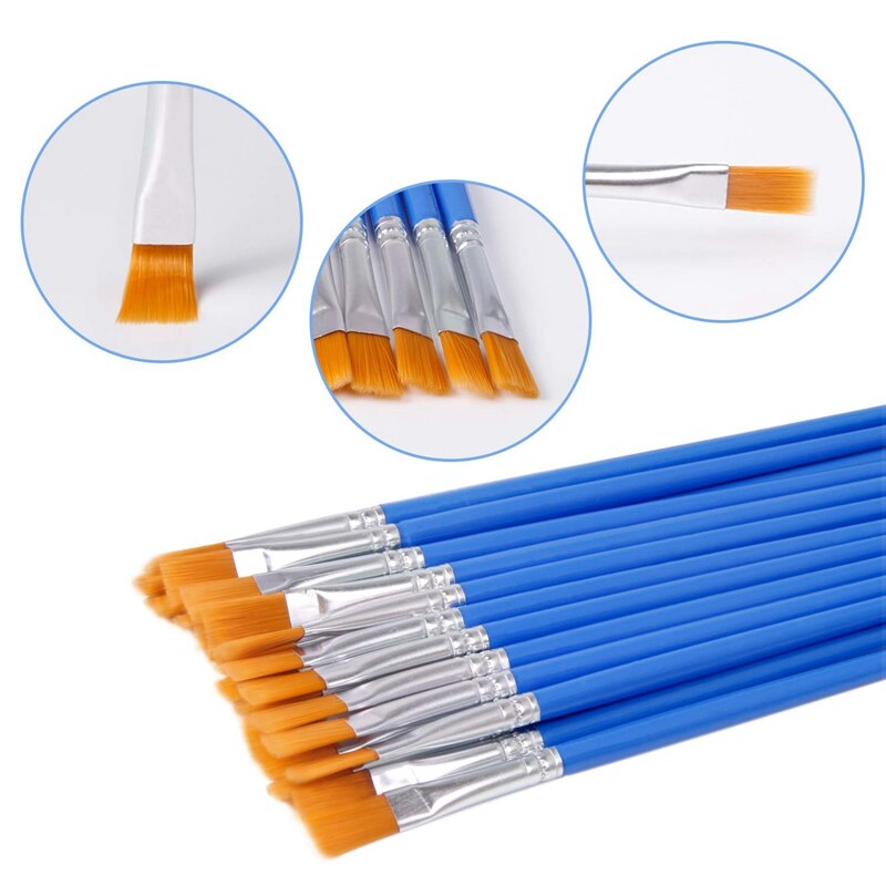 AMTMBS 100 Pcs/Set Line Nylon Pen Paint Brush For ... – Grandado