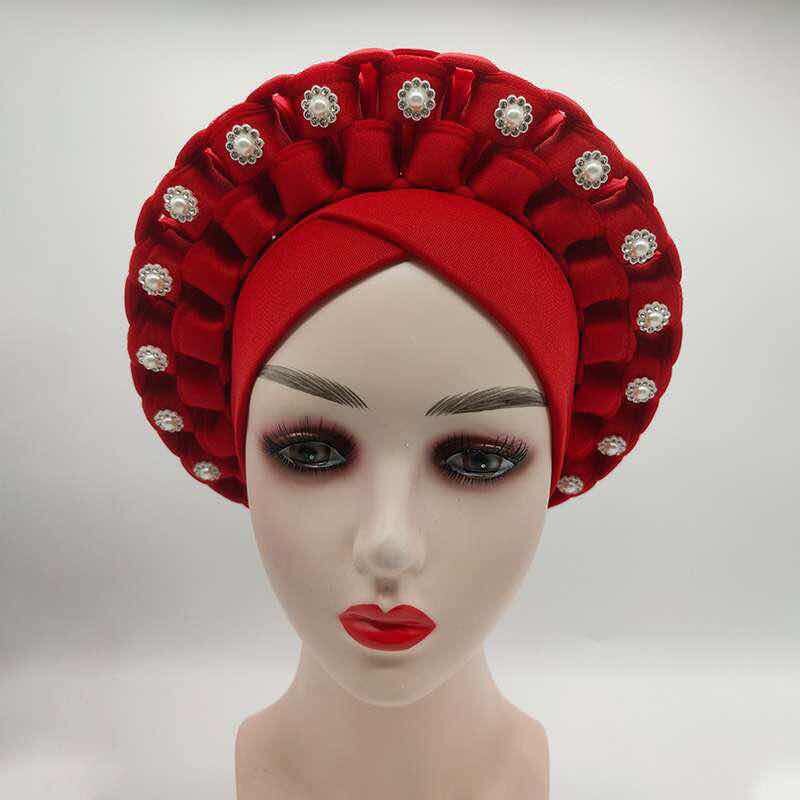 African Auto Gele Aso Oke Headties Muslim Turban C... – Grandado
