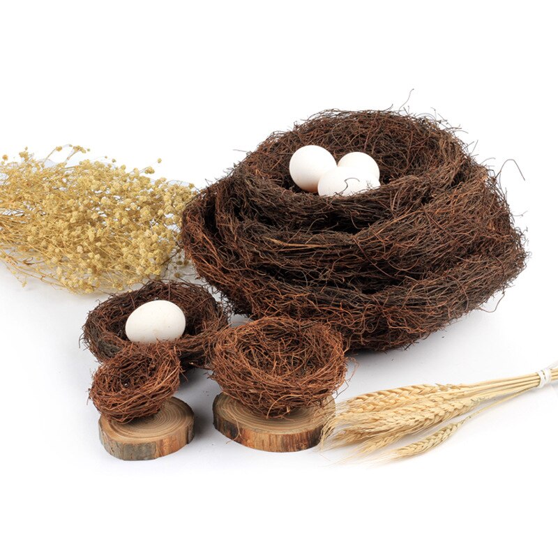 1PCs Natural Straw Parrot Nest Cages Parrots Pigeo... – Grandado