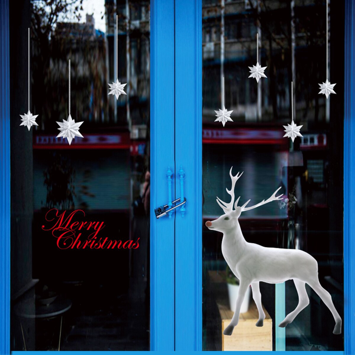 wall sticker Reindeer Christmas Window Clings Cute... – Grandado