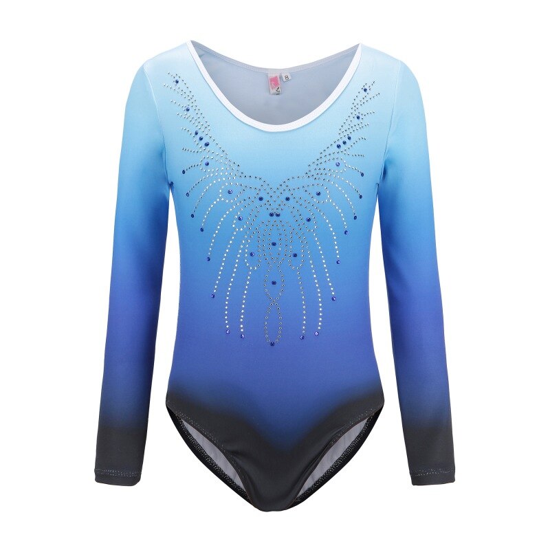 girls gradient tights ballet gymnastics suit girls... – Grandado