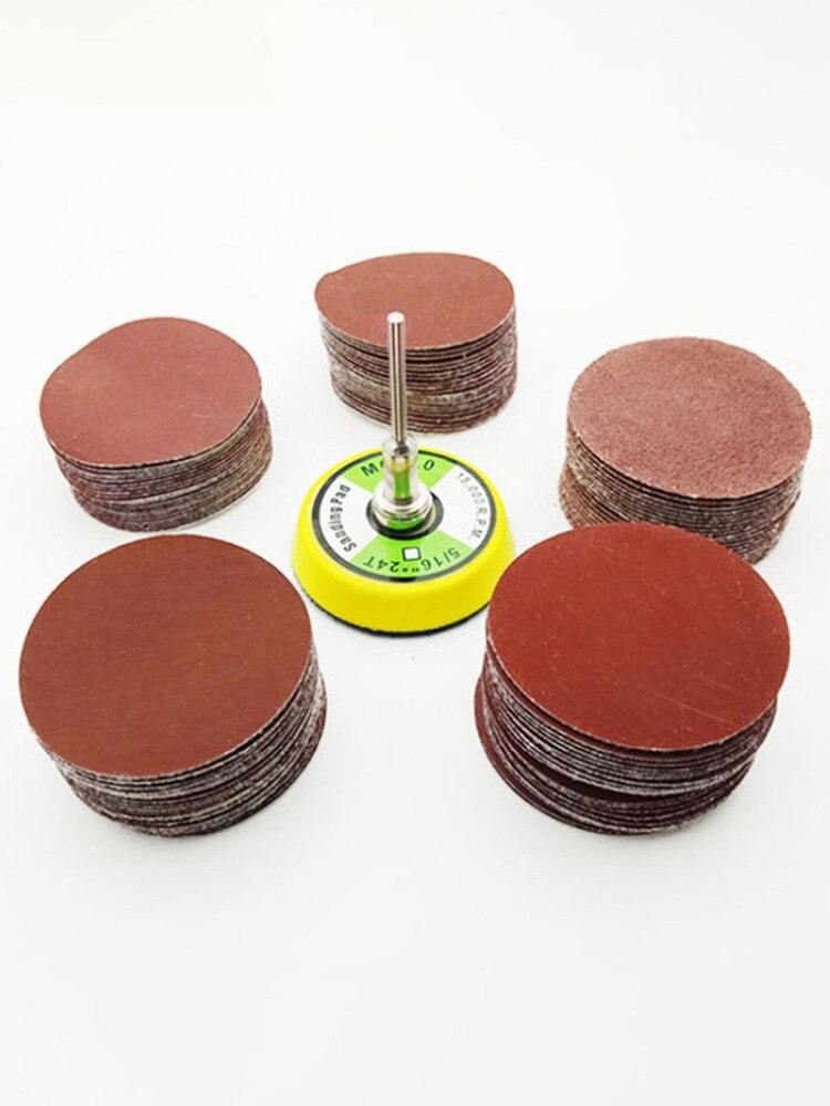 100Pcs 2Inch 50mm Round Sandpaper Disk Sand Sheets... – Grandado