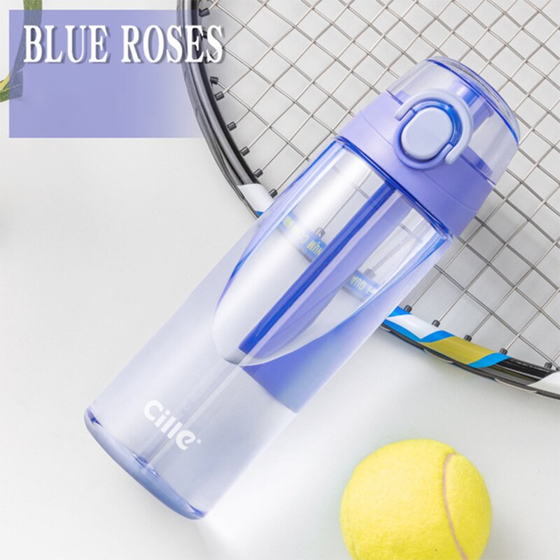 620Ml Plastic Waterfles Met Stro Draagbare Gym Fit... – Grandado