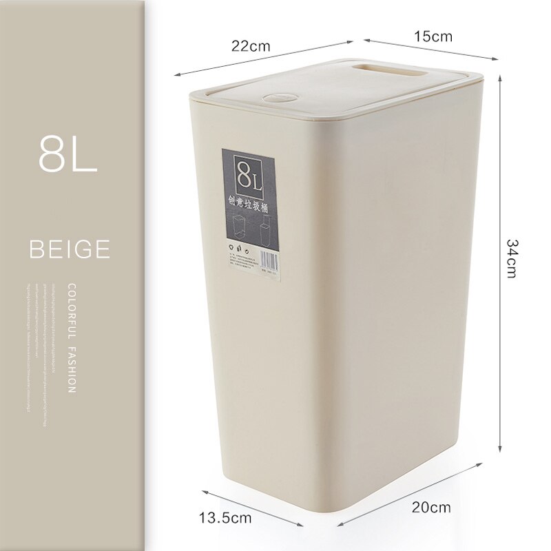 Plastic Prullenbak Smalle Type Keuken Wc Afval Bin... – Grandado