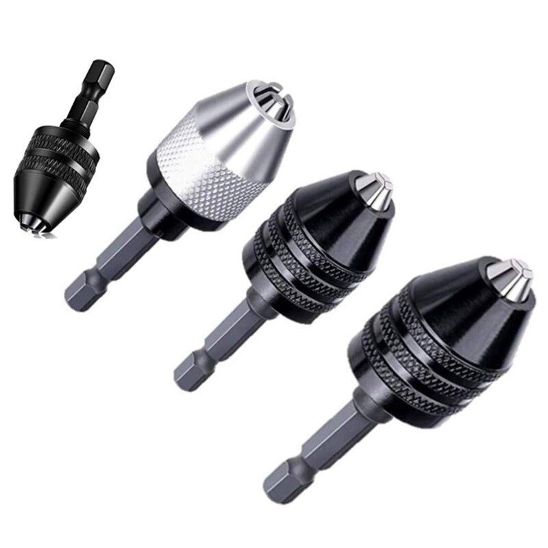 4PCS Drill Chuck Change Adapter, Keyless Chuck Con... – Grandado