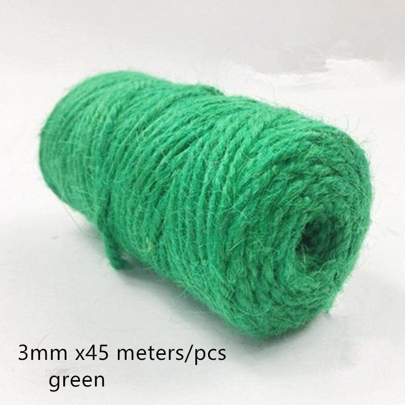 3MM X45 Meters 17-Color Color Natural Jute Rope Th... – Grandado