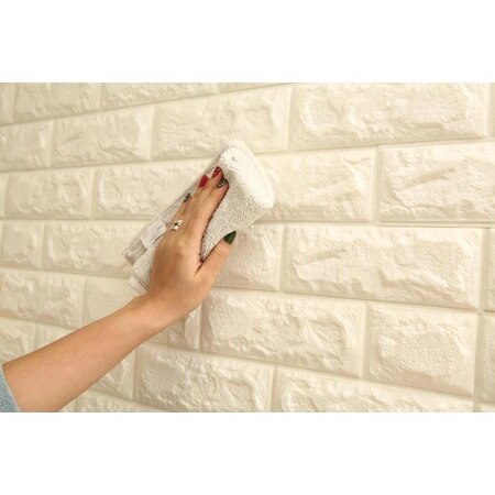 White Balcony Wall Covering 65mm Self-Adhesive Pan... – Grandado