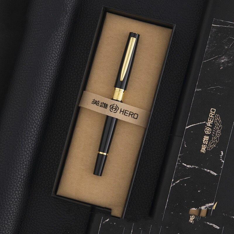 Hero Signature Pen Black Ink Pen Metal Ballpoint P... – Grandado
