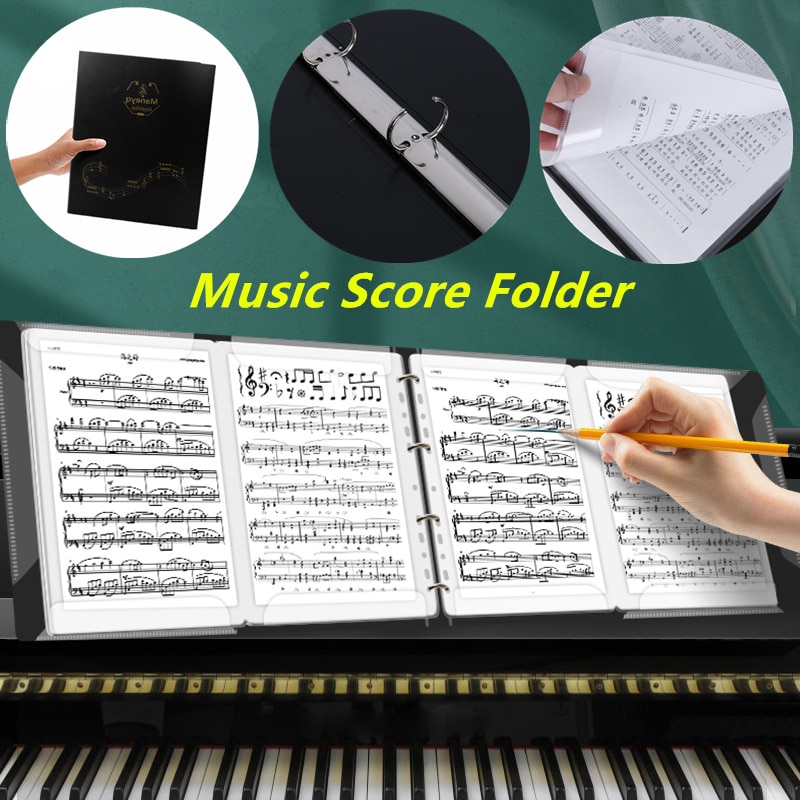 4 Pages Folding Music Score Coil Folder Practice P... – Grandado