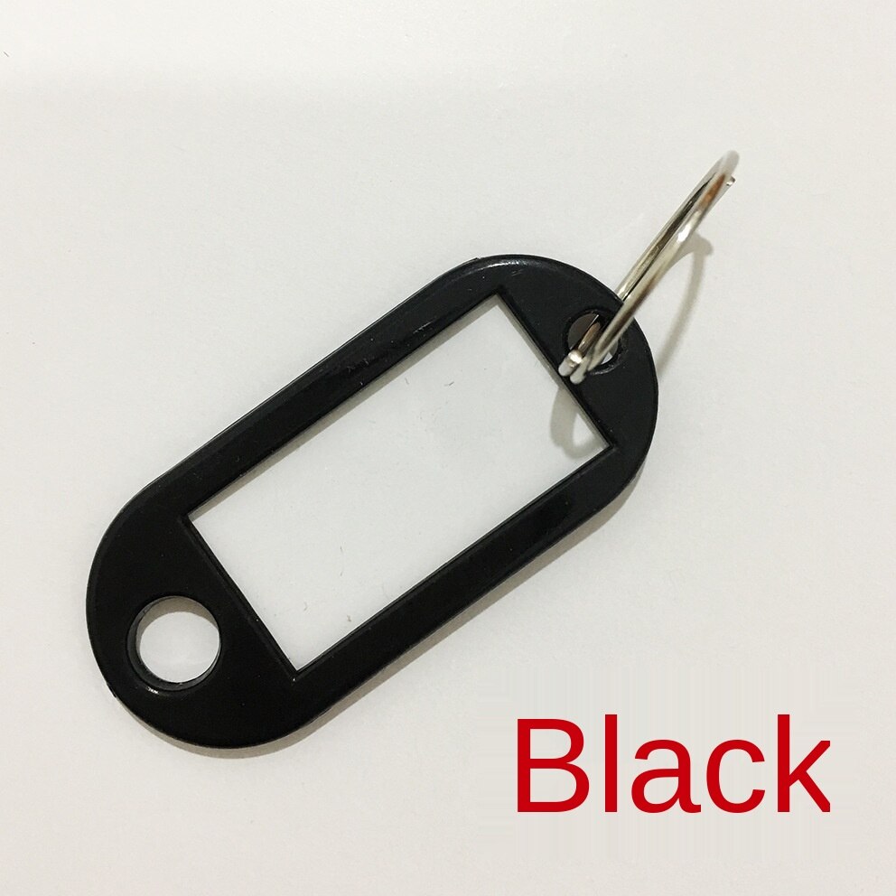 30 Pcs Plastic Custom Split Ring Id Key Tags Etike... – Grandado