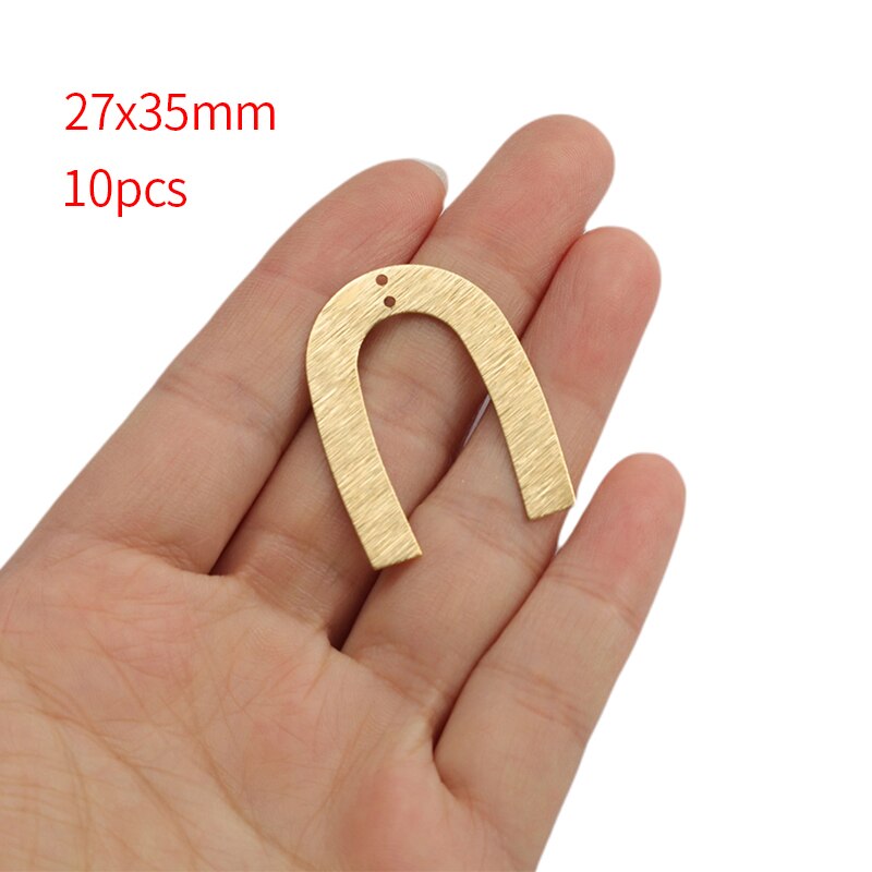 1Pack Ruwe Messing U Shape Connector Charms Geomet... – Vicedeal