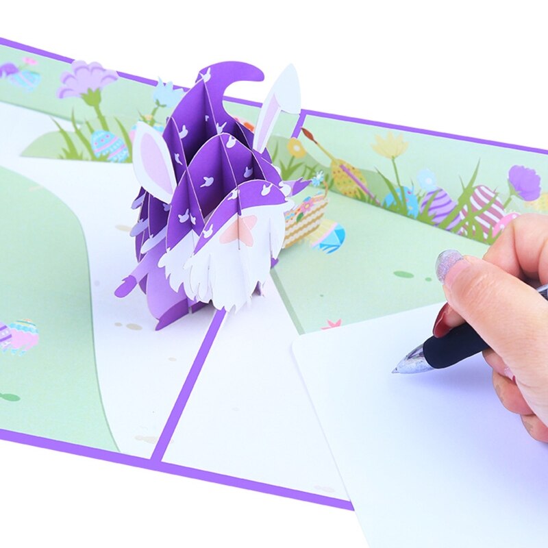 3D Pop Up Cards Easter Day Bunny Gnome Greeting Ca... – Vicedeal