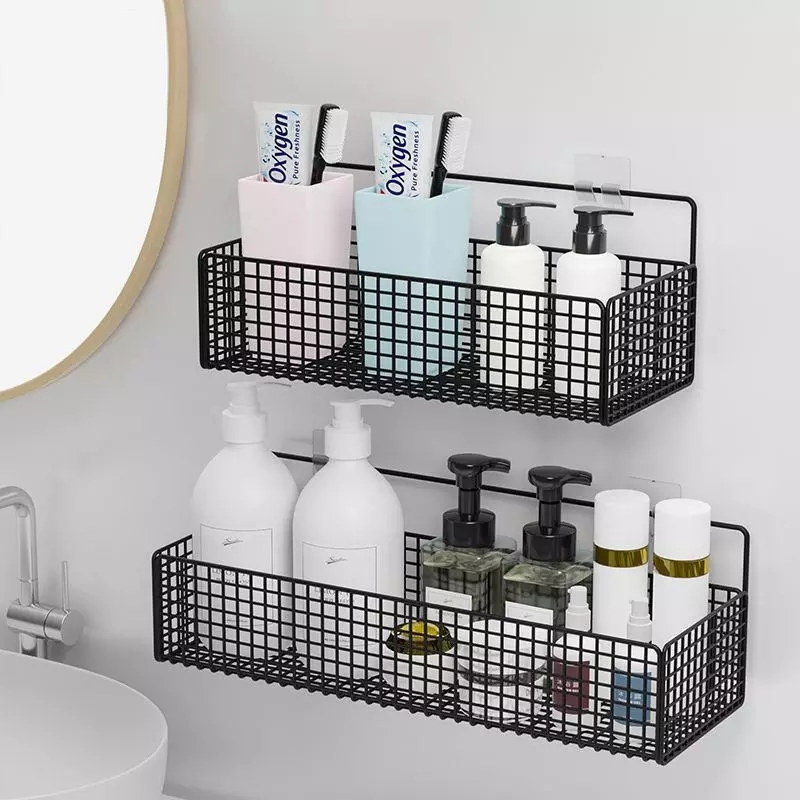 Wall Mounted Bathroom Shelf Shower Shampoo Rack To... – Vicedeal