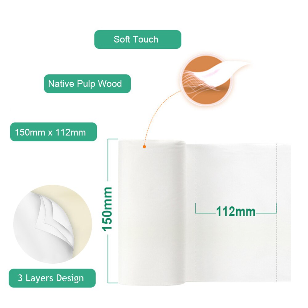 10 Rolls Toilet Paper Bathroom Roll Paper Towels 3... – Grandado