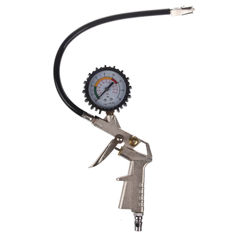 ALLOY AIR COMPRESSOR TYRE INFLATOR TOOL GAUGE – Grandado