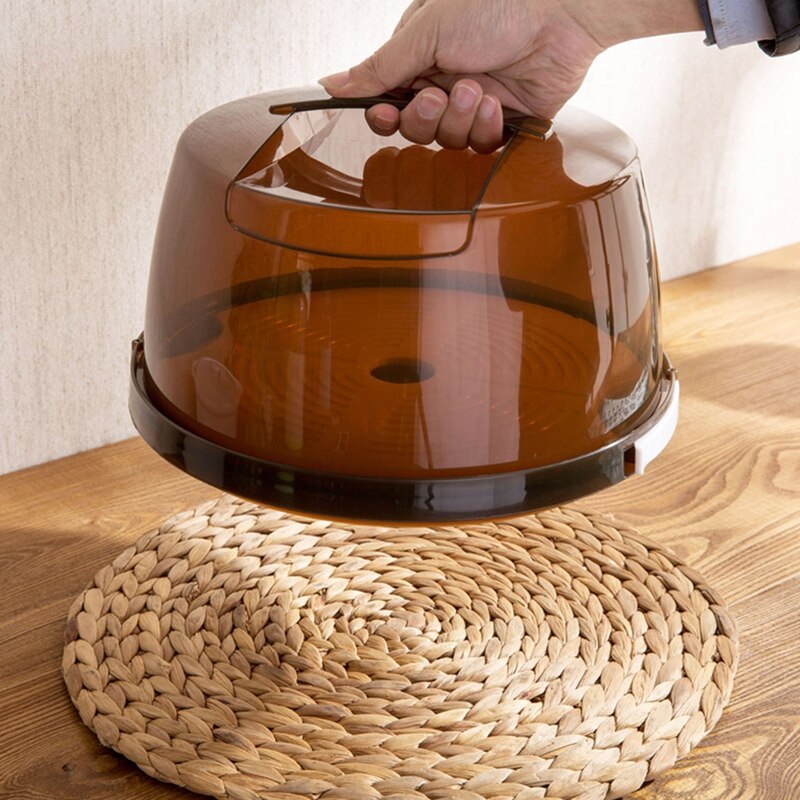 PP Round Cake Box Holder Dessert Container Handle ... – Grandado
