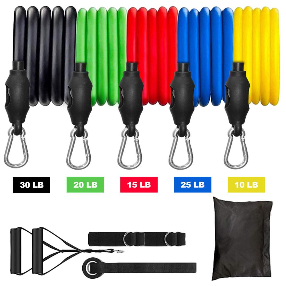 11Pcs/Set Latex Resistance Bands Crossfit Training... – Vicedeal