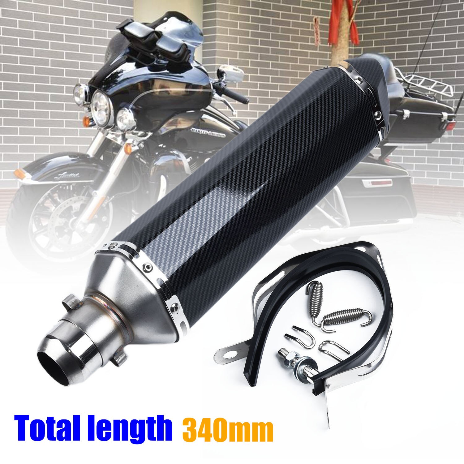 Motorcycle Exhaust Muffler Pipe w/DB Killer Slip E... – Grandado