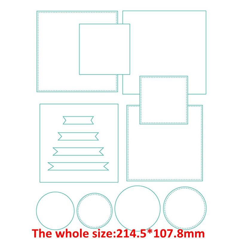 QWELL Master Layouts Die Set Geometry Round Oval S... – Grandado