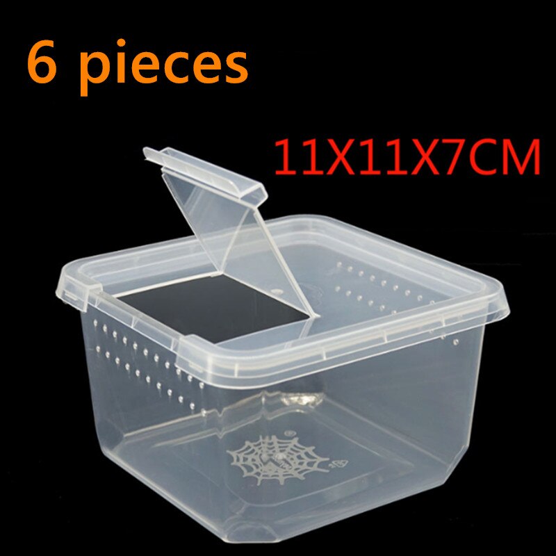 33/10/7PC of reptile feeding box spider larva tran... – Vicedeal
