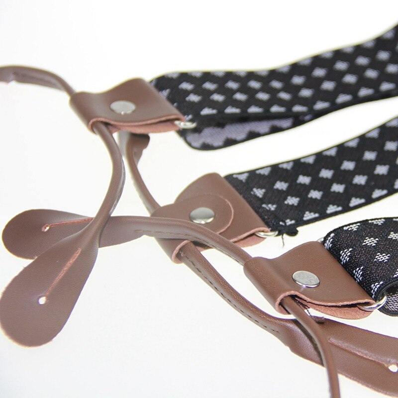 Men's Adjustable Buttons Braces Elastic Suspenders... – Grandado