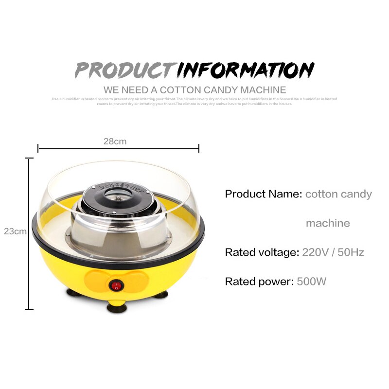 Mini Electric Diy Candy Floss Spun Sugar Maker Mac... – Grandado