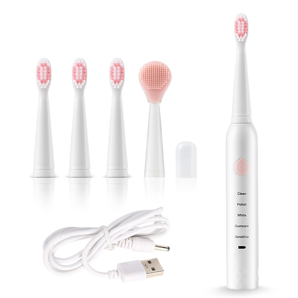 Electric Sonic Toothbrush IPX7 Waterproof 5 Mode O... – Vicedeal