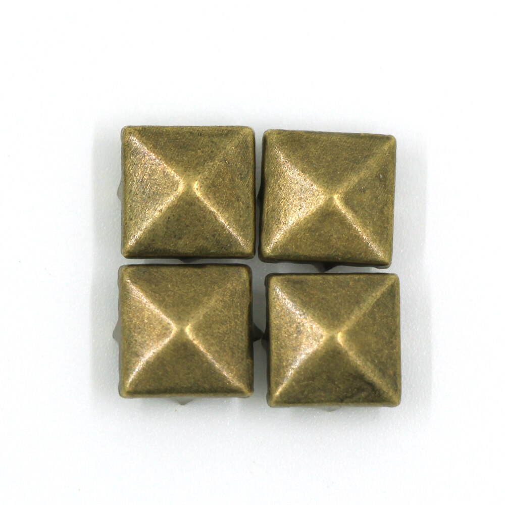 100Pcs Bronze Metal Rivets Studs Square Claw Rivet... – Grandado