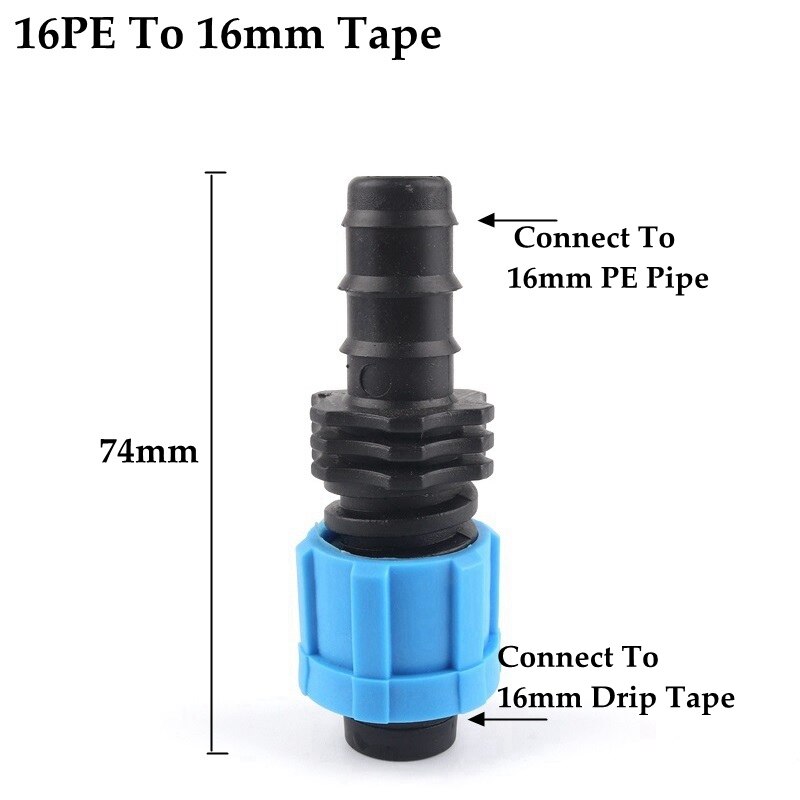 2 st 16mm dropptejpkopplingar droppbevattningssyst... – Grandado