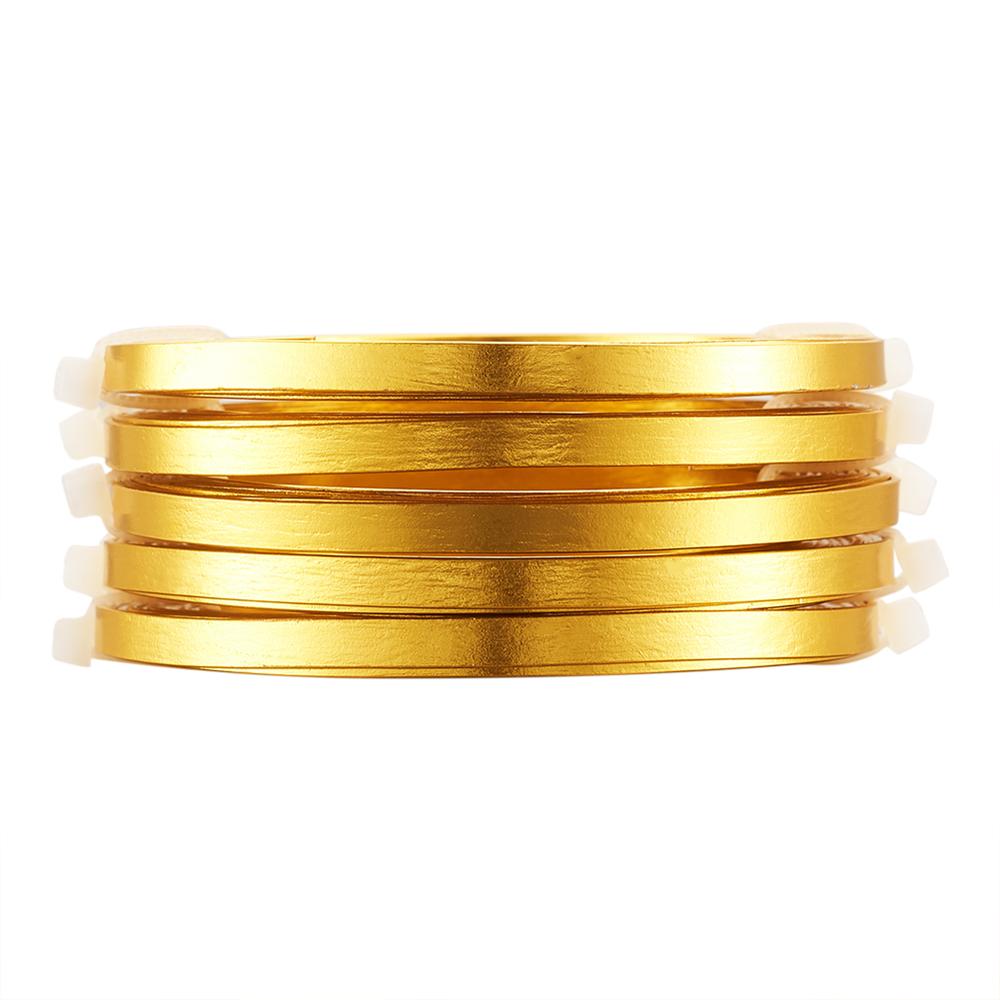 5Rolls Flat Aluminum Wire Bezel Strip Wire for Cab... – Grandado