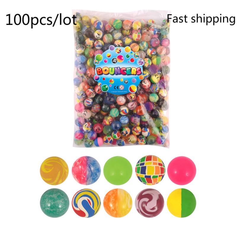 100pcs/lot Bouncy Balls Children Toy Mixed Bouncin... – Grandado