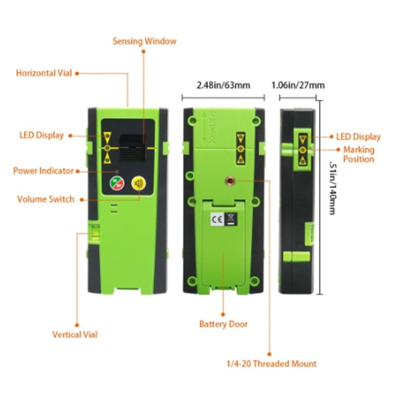 Huepar Digital LCD Receiver Outdoor Mode Detector ... – Grandado