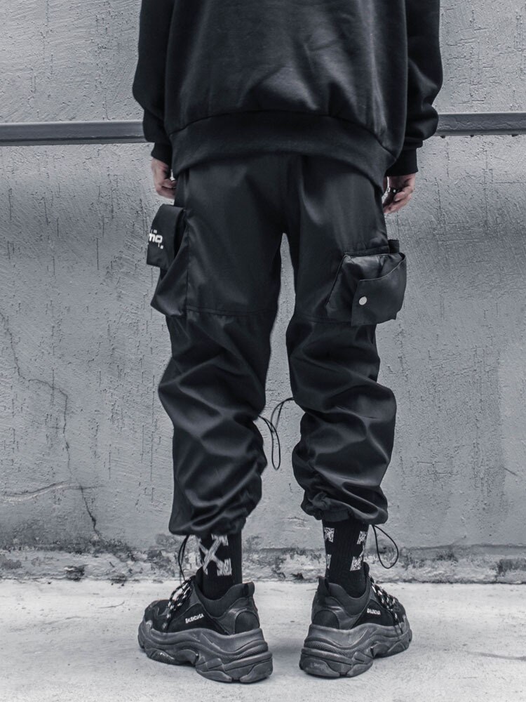 Men Velcro Removable Pocket Casual Cargo Pant Male... – Vicedeal