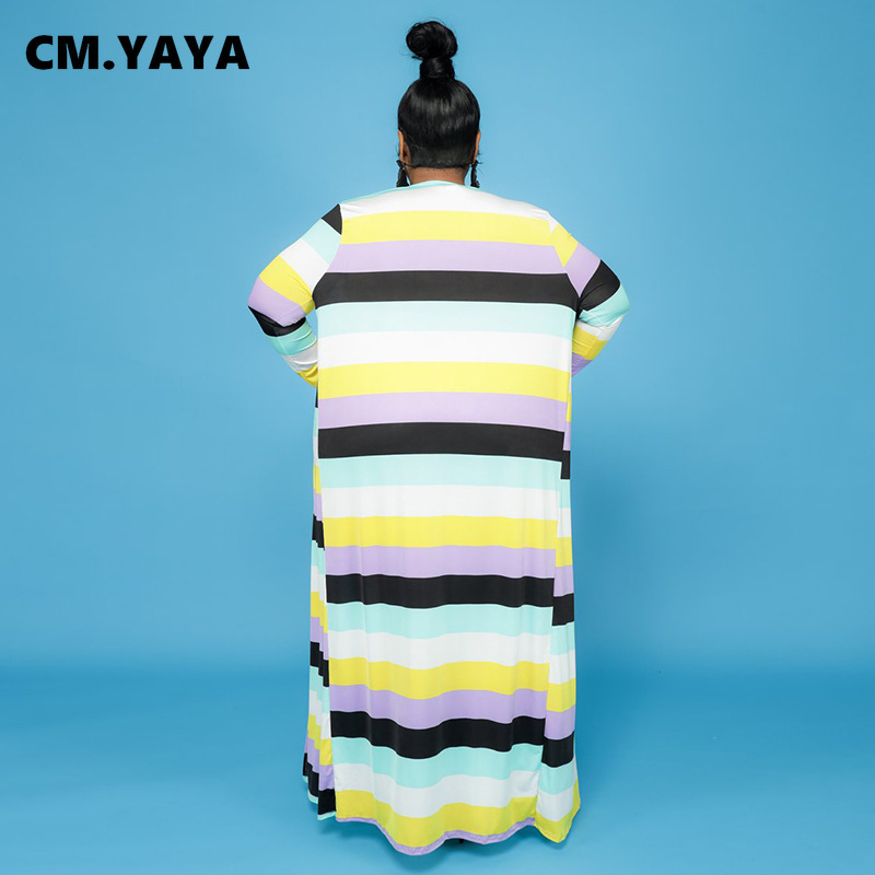 CM.YAYA-Conjunto de talla grande para mujer, a ray... – Vicedeal
