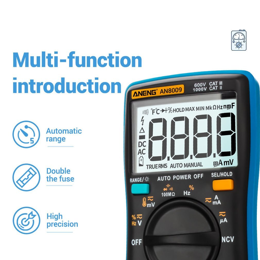 ANENG AN8009 Digital Multimeter 9999 Count True-RM... – Grandado ANENG AN8009 Digital Multimeter 9999 Count True-RM... – Grandado