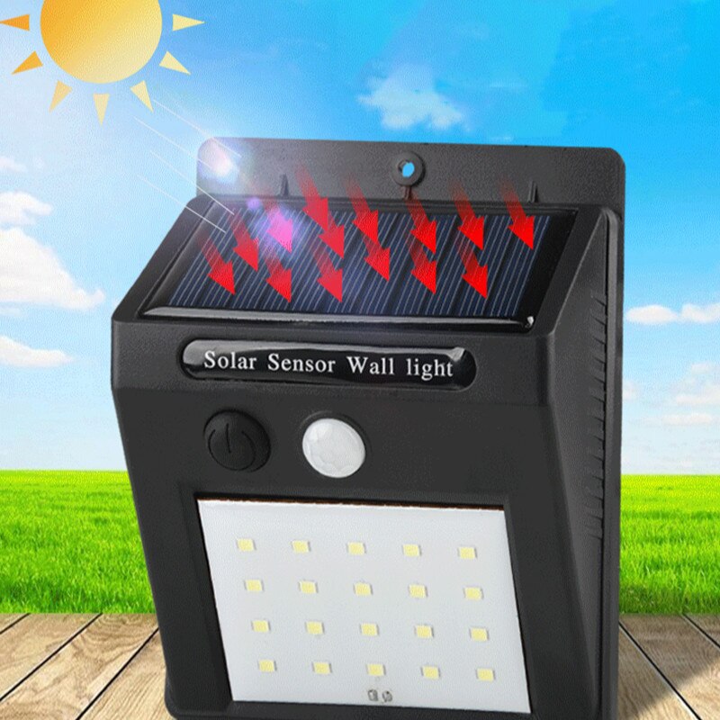 Zonne-energie Gadgets 20 Led Solar Powered Pir Mot... – Grandado