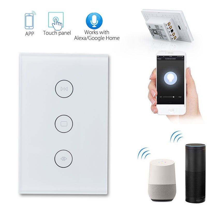 Wall Switch Voice Control Timing Phone APP Wifi El... – Vicedeal