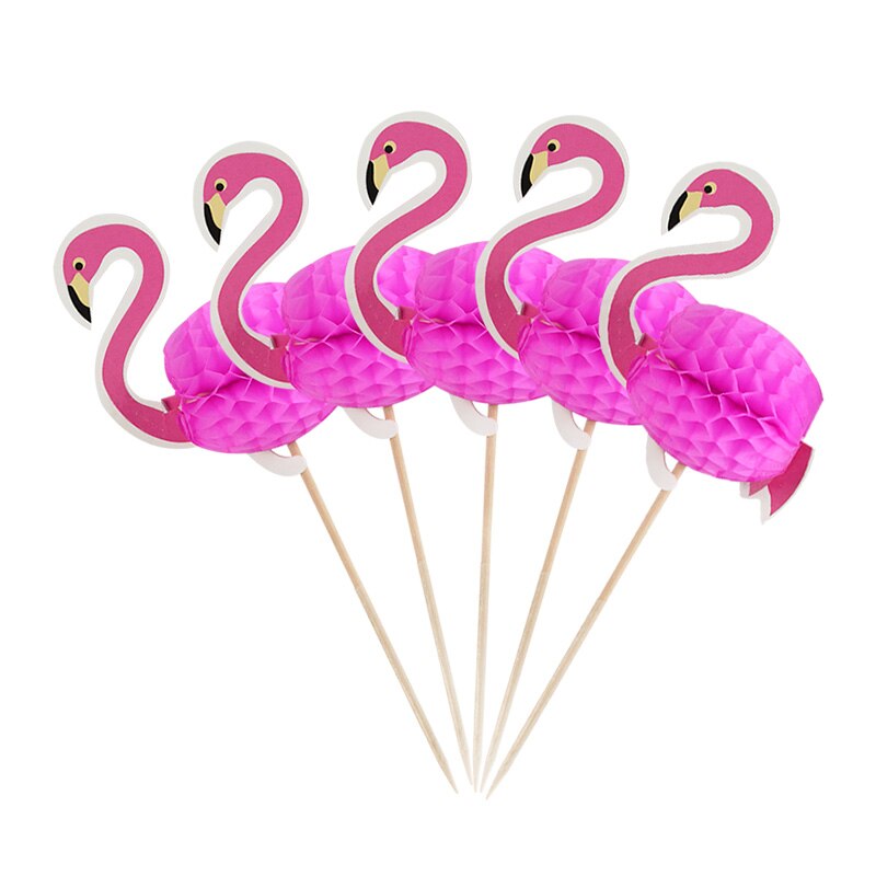 20/40Pcs Flamingo Ananas Cake Toppers Cupcake Vlag... – Grandado