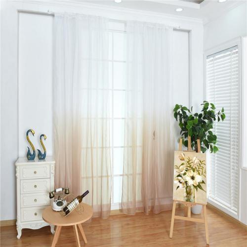 Modern Gradient Color Window Tulle Curtain Sheer D... – Grandado