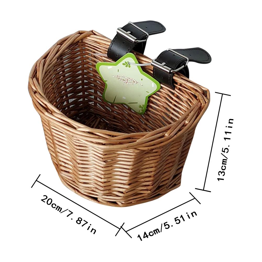 Handmade Wicker Woven Bicycle Basket Front Handleb... – Grandado