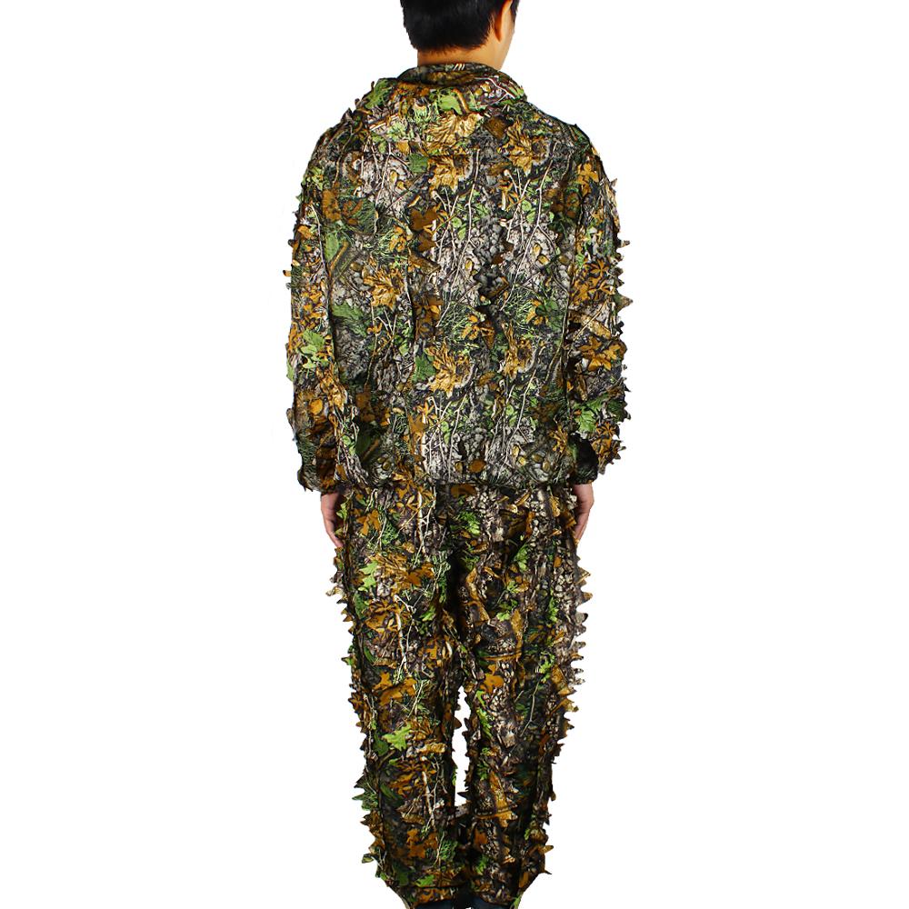 Ghillie Suit Free Size 3D Woodland Leafy Camo Suit... – Grandado