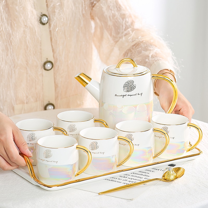 Luxury Nordic Cup Simple Ceramic Cup Modern with S... – Grandado