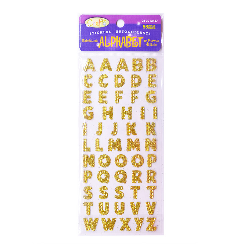 2sheet 26 English Letter alphabet PVC Shine Sticke... – Grandado