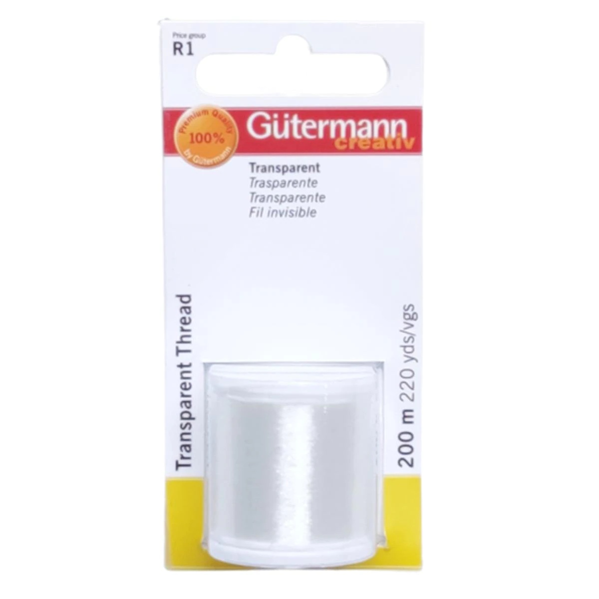 Gutermann-garen 200 m transparant Ghost Sew Naaien... – Vicedeal